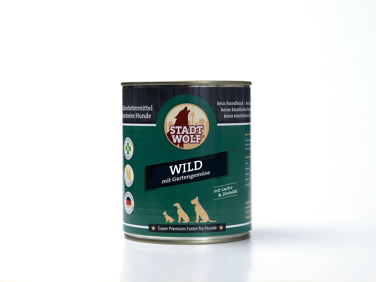 STADTWOLF Dog Adult - im 6er Pack - Wild, Gartengemüse, Distel- & Lach ...
